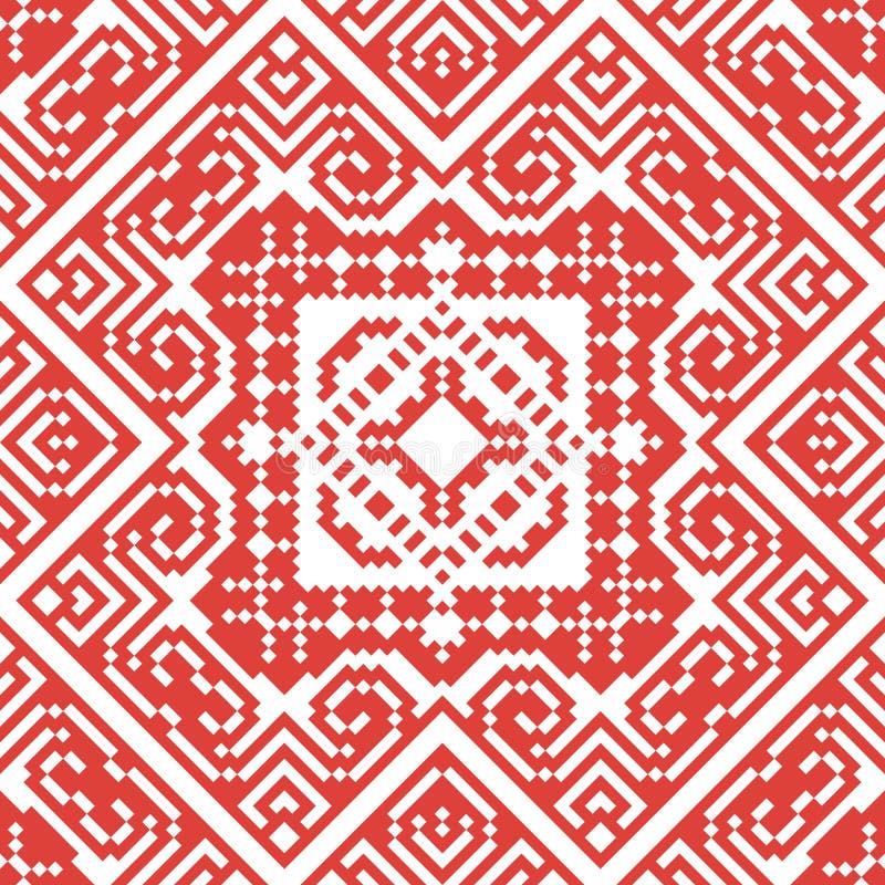 Seamless Pattern in Ethical Style. the Motif is Made in the Technique ...