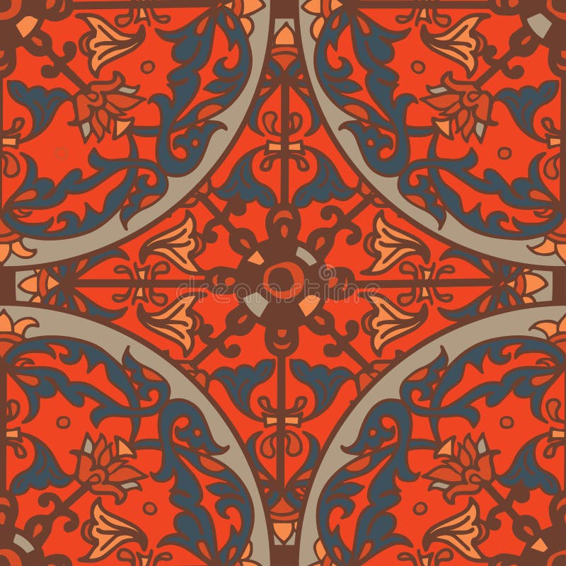 Seamless Pattern in Ethnic/slavic/medieval Style Stock Vector ...