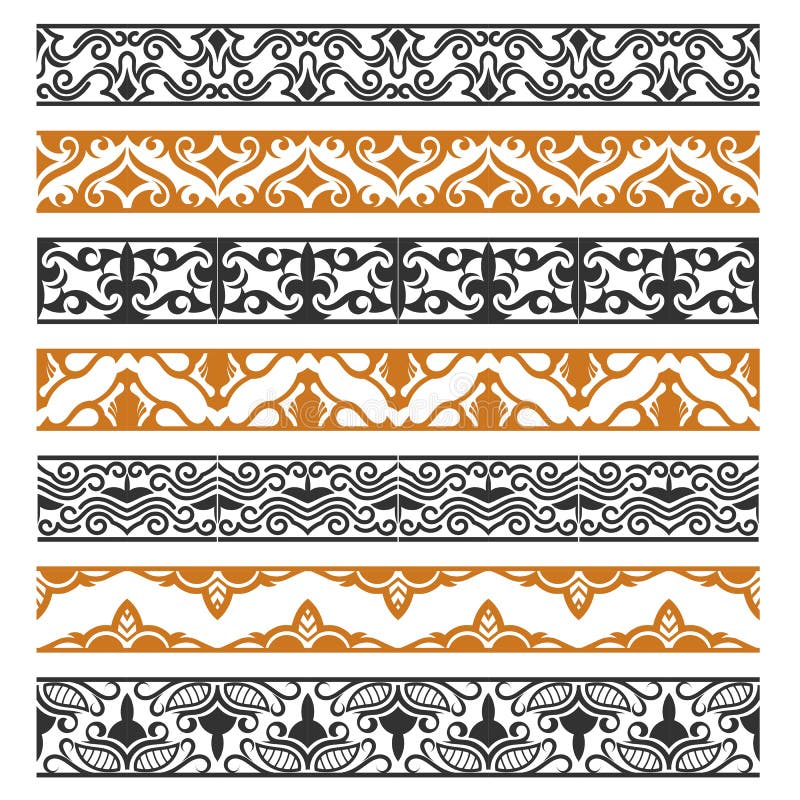 Seamless Pattern.ethnic Traditional.frame Vector.border Certificate ...