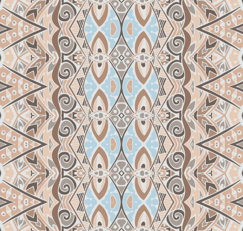 Seamless Pattern Ethnic Tribal Stock Vector - Illustration of arabesque ...