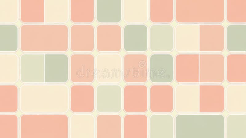 Seamless Pattern of Evenly Spaced Rectangular Shapes in Soft Pastel ...