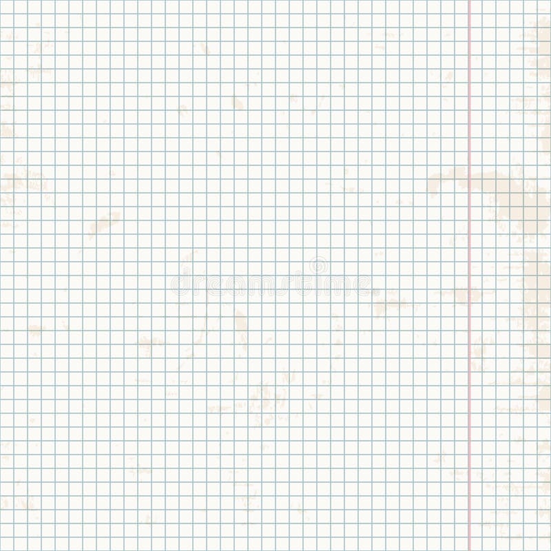 Seamless Pattern. Exercise Book in a Cage Stock Vector - Illustration ...