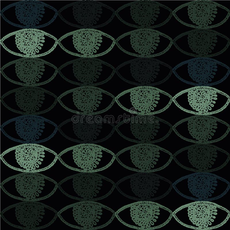 Eye Blinker Seamless Pattern Vision Daylight Glimmer Template Keeker ...