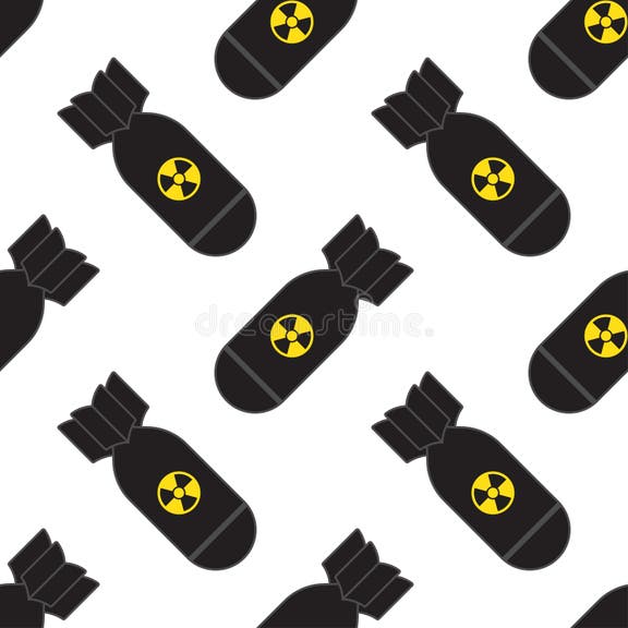 Seamless Pattern of Falling Bombs Stock Vector - Illustration of vector ...