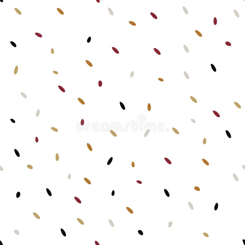 Seamless Pattern, Falling Confetti or Egg with White Background, Vector ...