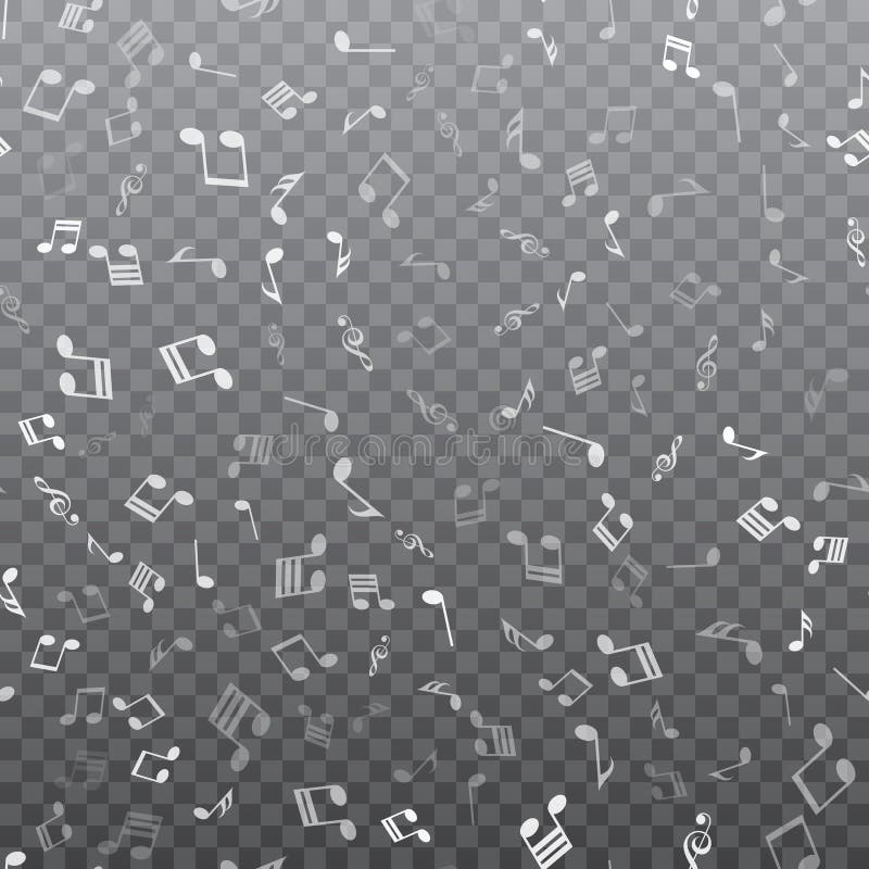 Falling music notes stock illustration. Illustration of design - 51175960