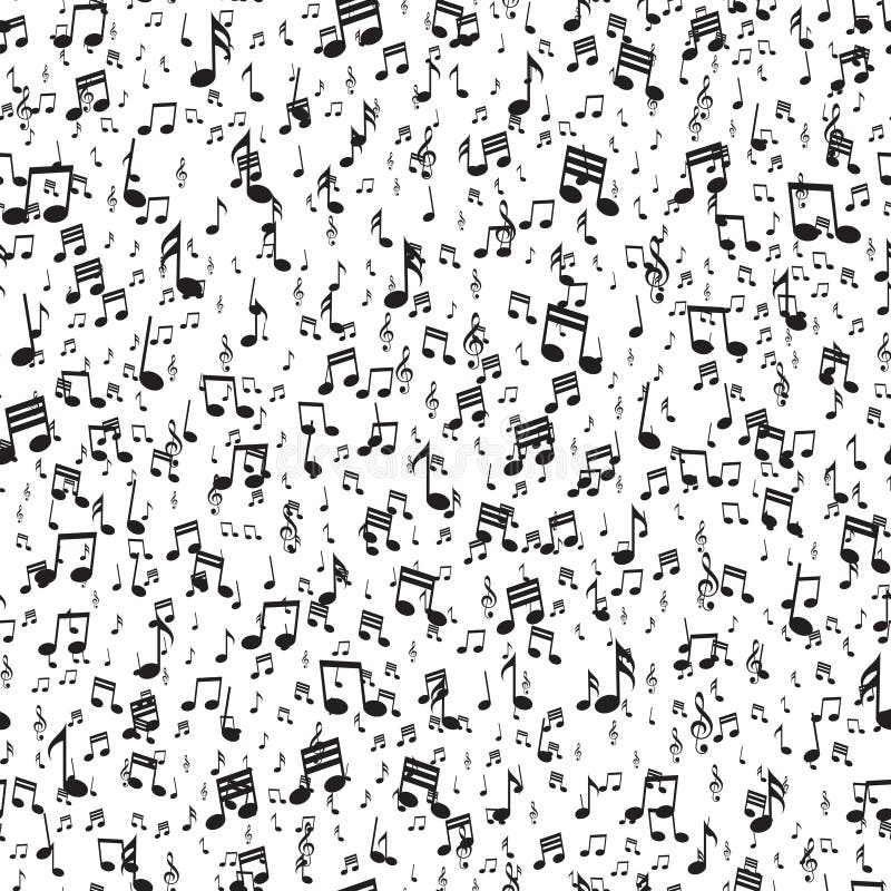 Falling music notes stock illustration. Illustration of design - 51175960