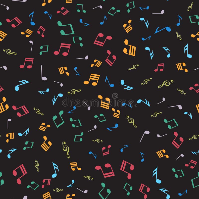 Falling music notes stock illustration. Illustration of design - 51175960