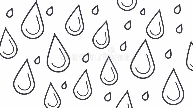 Seamless Pattern of Falling Rain Drops, Vector Design Generative AI ...