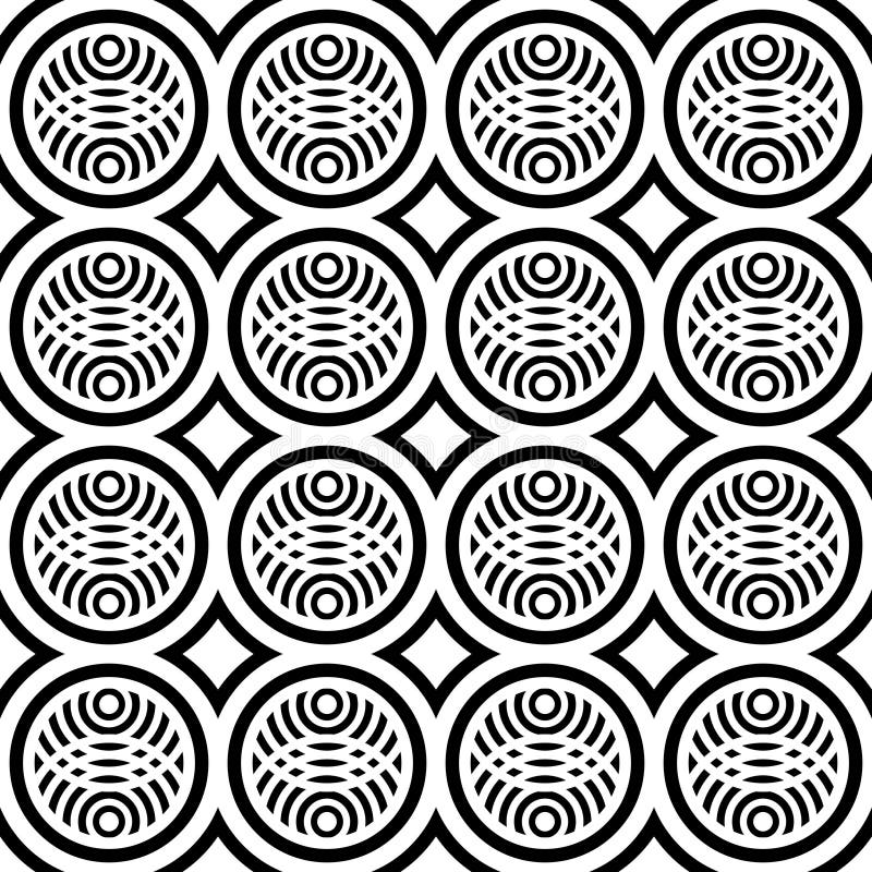 Seamless Fancy Pattern with Zebra Motif. Stock Vector - Illustration of ...