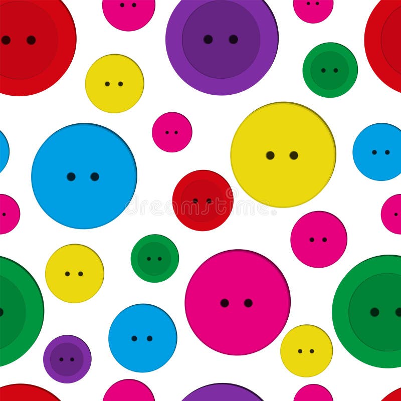 Seamless Pattern Fasteners for Clothing Loops in a Circle Buttons on ...