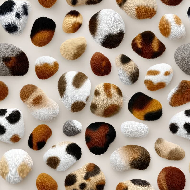 This Seamless Pattern Features Black and Brown Leopard Spots Scattered ...