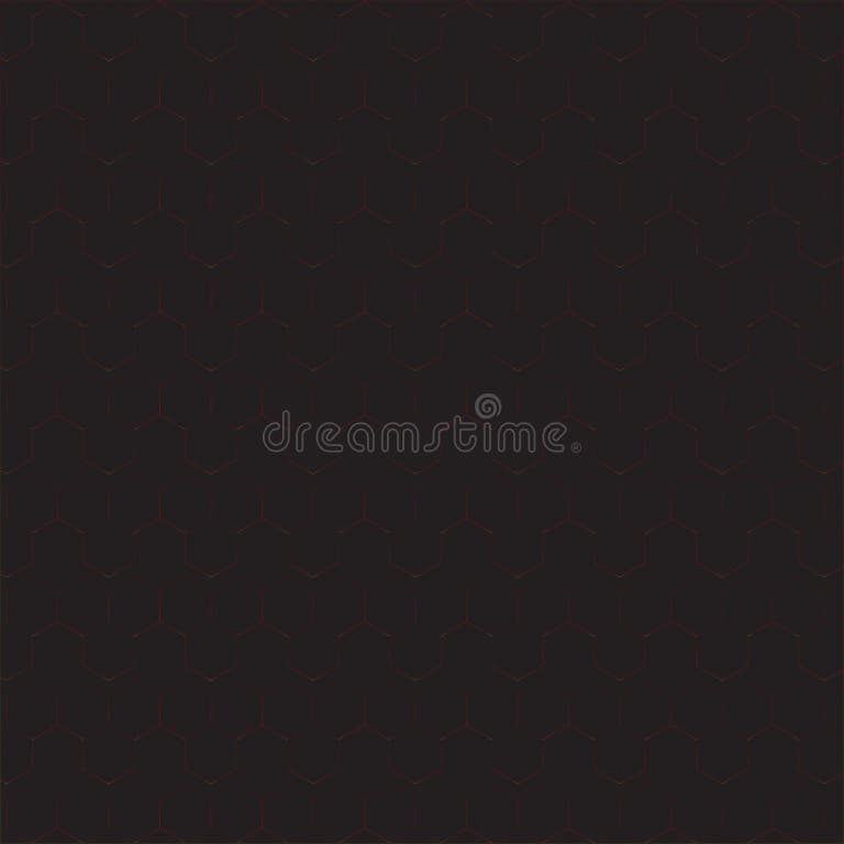 A Seamless Pattern Features a Dark Background with Subtle Red Outlines ...