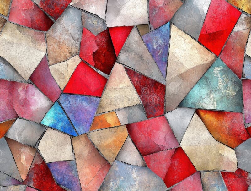 Abstract Colorful Stone Mosaic Pattern Stock Photo - Image of colorful ...