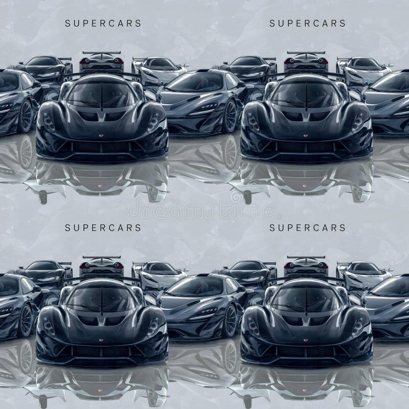 Sports Car Seamless Pattern for Wallpaper. Stock Illustration ...