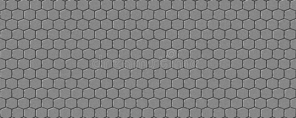 Seamless Gray Hexagon Pattern Stock Photo - Image of technology, brick ...