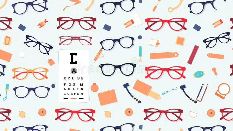 Eye Chart Seamless Pattern Stock Illustrations – 142 Eye Chart Seamless ...
