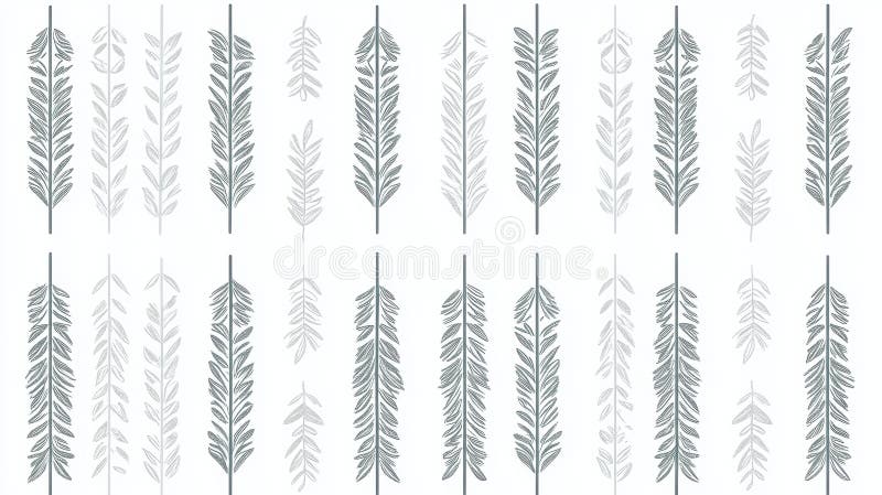 Seamless Pattern Featuring Simple, Soft Directional Motifs of Vertical ...