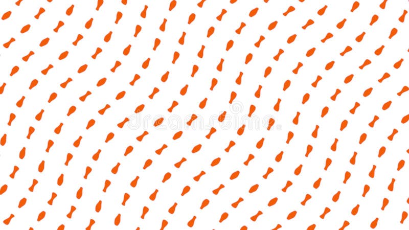 Swirling Orange Fish Pattern on White Background Stock Footage - Video ...