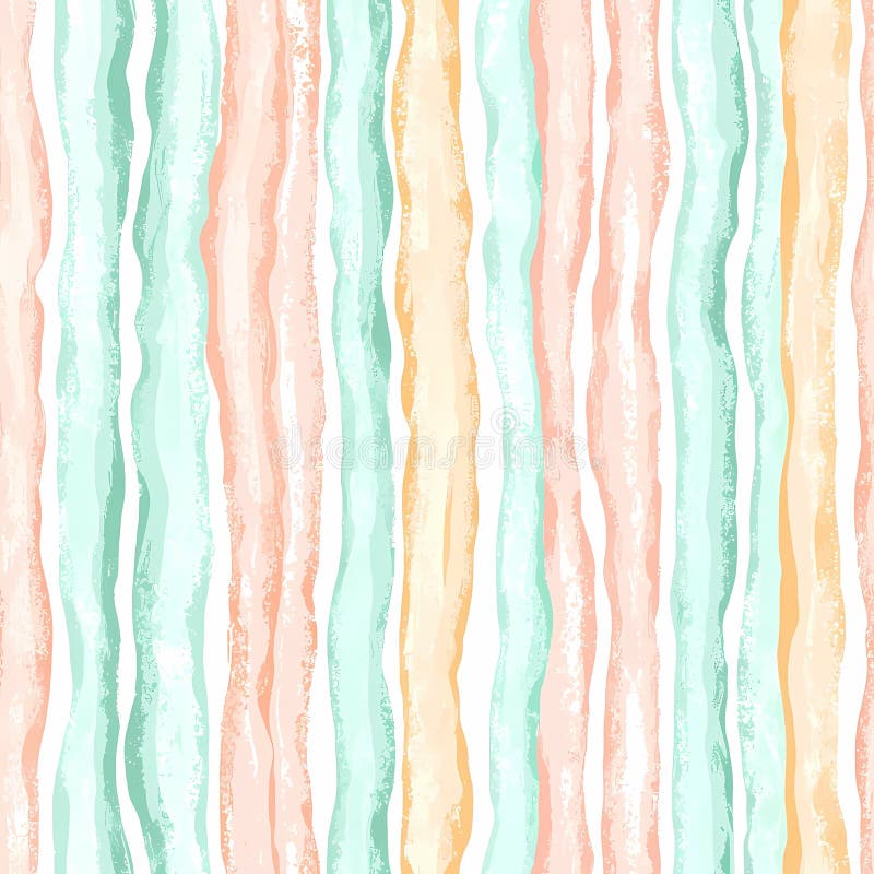 Pastel Wavy Stripes Seamless Pattern Abstract Background Texture AI ...