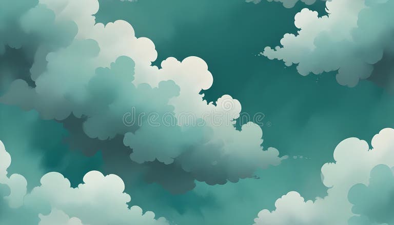 Stylized Clouds Pattern Stock Illustrations – 3,286 Stylized Clouds ...