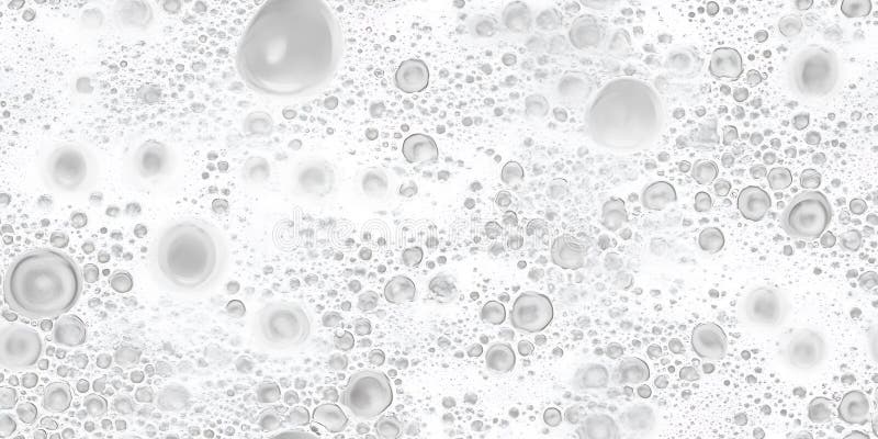 Seamless Pattern Featuring Textured Bubbles on a Soft White Background ...