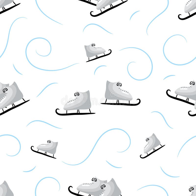 Figure Skating Pattern Stock Illustrations – 993 Figure Skating Pattern ...