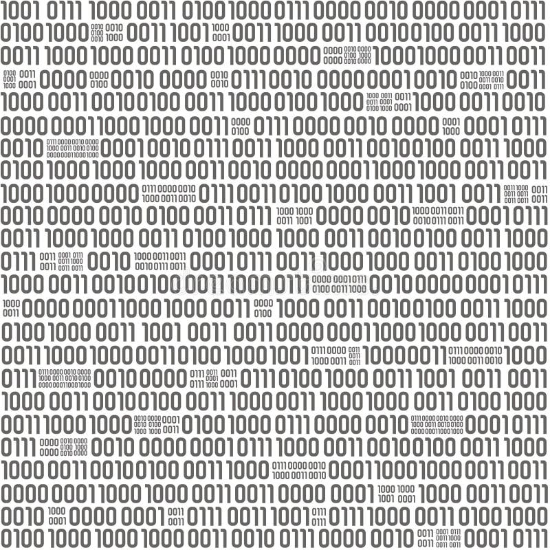 Seamless Pattern Filled in Real Binary Symbols Stock Vector ...