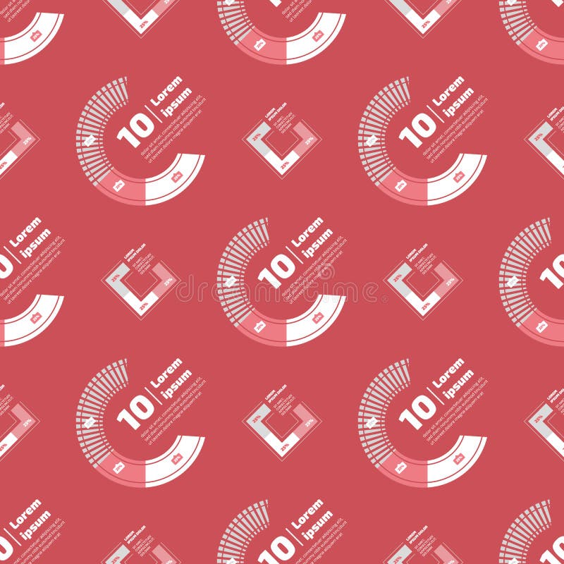 Seamless Pattern with Financial Charts Stock Vector - Illustration of ...