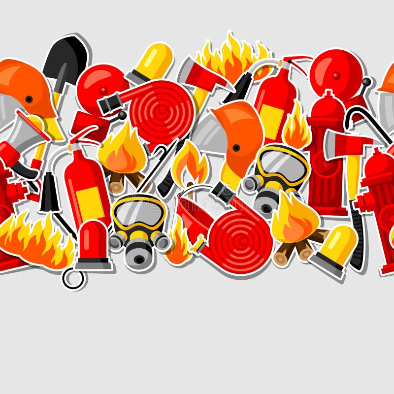 Fire protection collection stock vector. Illustration of artwork - 12414276