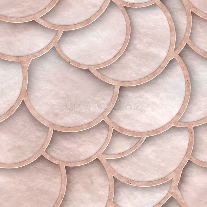 Colorful Fish Scales Plaster Tile Seamless Texture Stock Illustration ...