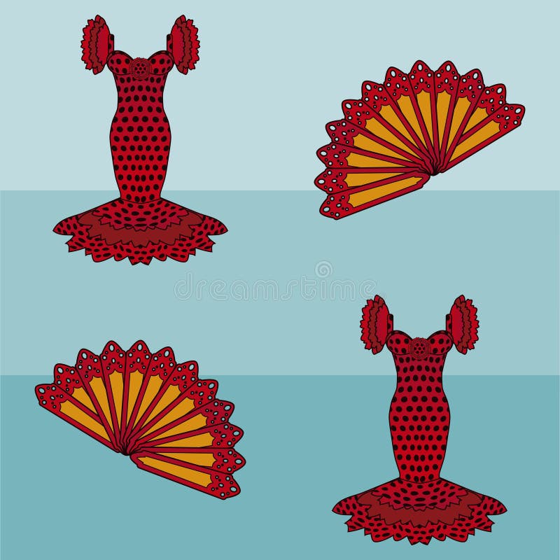 Seamless Pattern Flamenco Style Stock Image - Image of festival ...