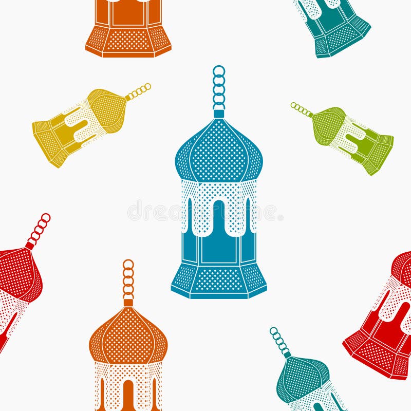Arab Lamp Or Ramadan Lantern, Filled Outline Icon Vector Stock Vector ...