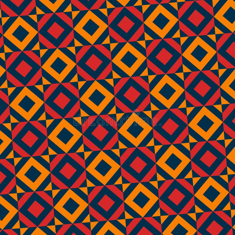 Pattern in Seamless Design, Unique Color Stock Illustration ...