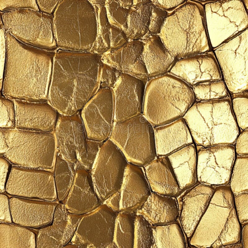 Seamless Pattern of a Flat Gold Texture Stock Illustration ...