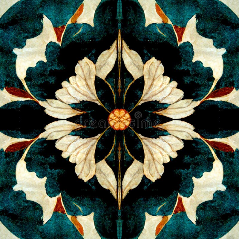 Seamless Pattern of Floral Chintz for Background Stock Illustration ...