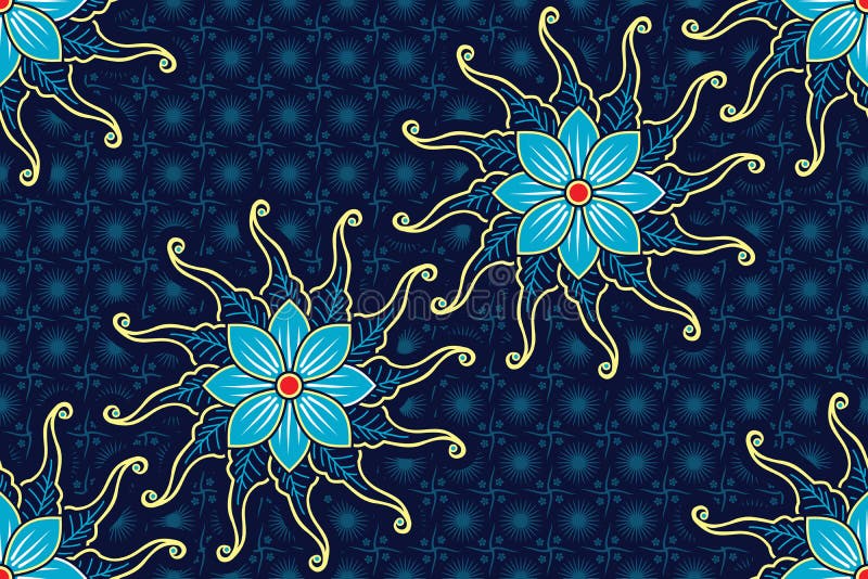 Batik Motif Nitik Kembang Jeruk Stock Illustration - Illustration of ...