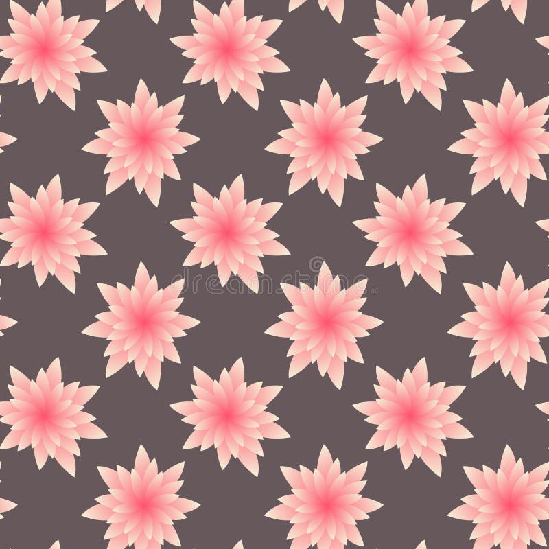 Seamless Pattern with Flower Stock Illustration - Illustration of ...
