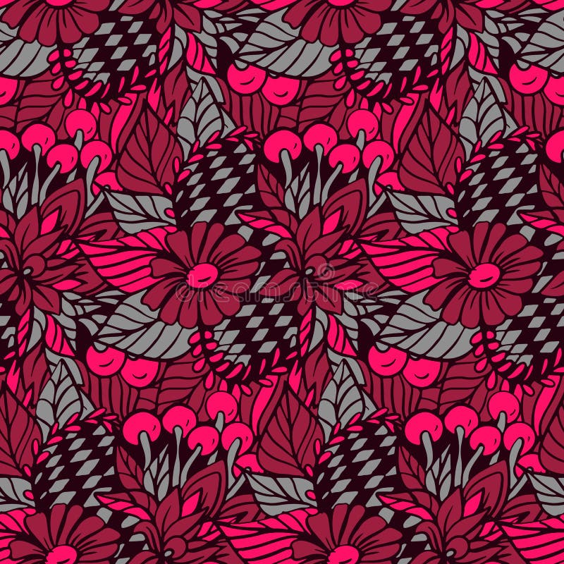 Seamless pattern stock vector. Illustration of drawing - 77254538