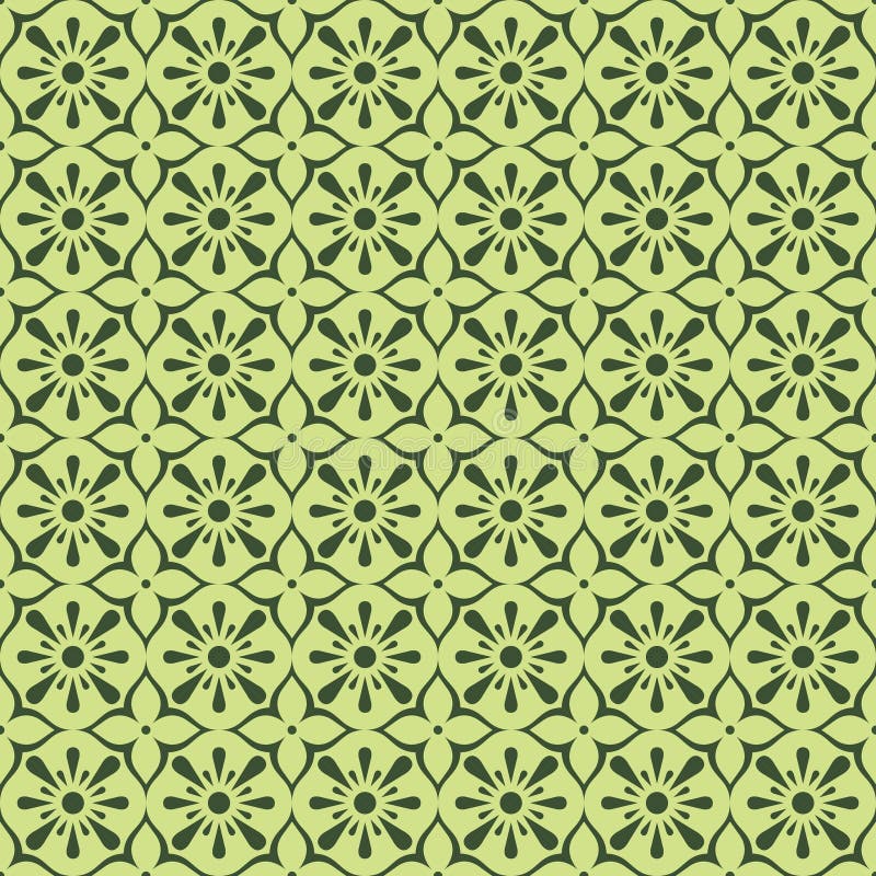 Seamless Pattern with Flowers Simple Design. Tile Pattern Stock Vector ...
