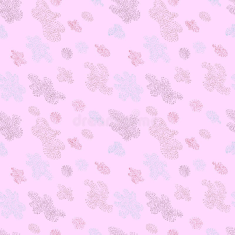 Seamless Pattern with Fluid Spots Stock Illustration - Illustration of ...