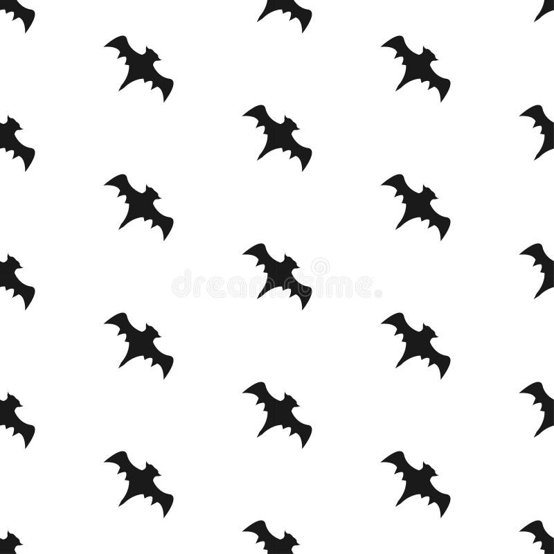 Seamless Pattern with Flying Bats Stock Illustration - Illustration of ...