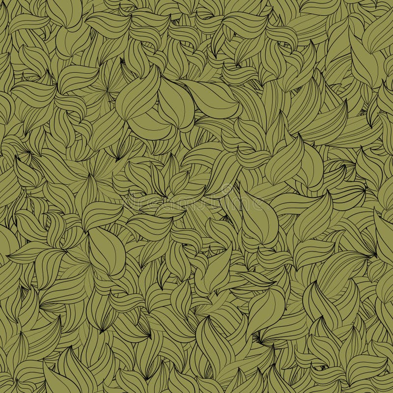 Seamless pattern foliage stock vector. Illustration of frondage - 39675568