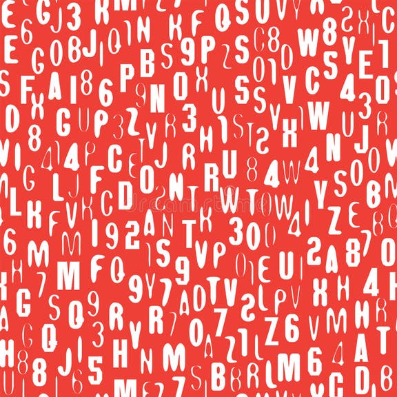 Seamless Pattern with a Font Consisting of Dots Stock Vector - Illustration of computer, cartoon ...