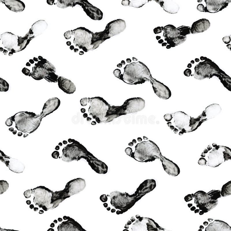Black White Pattern Feet Baby Stock Illustrations – 193 Black White ...