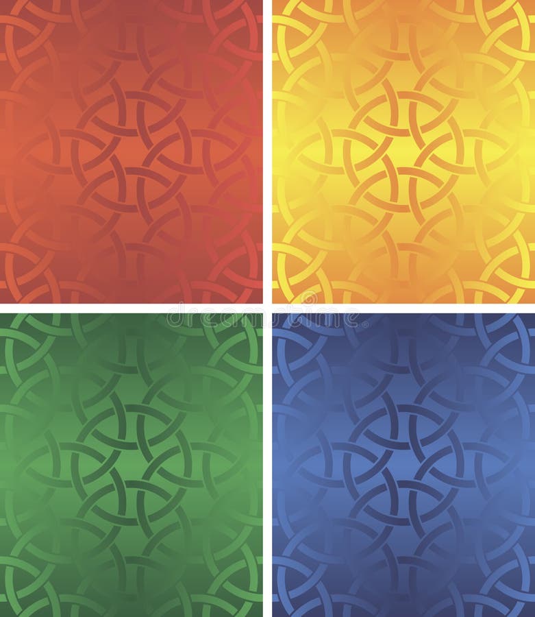 Seamless Pattern Four Colour Stock Vector - Illustration of velvet ...