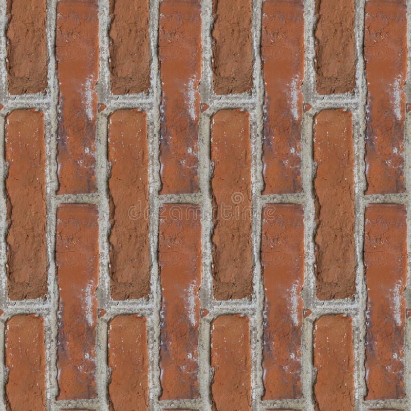 Seamless Pattern with Red Old Bricks Stock Image - Image of ...