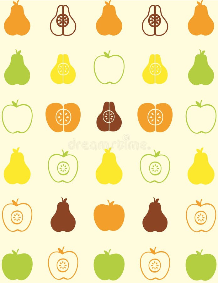Seamless Fruit Pattern stock vector. Illustration of juicy - 3451145