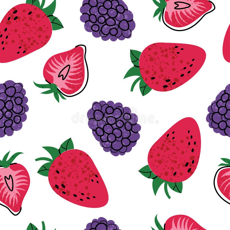 Seamless Pattern - Fruit Illustration. Cocktail Garnish. Stock Vector ...