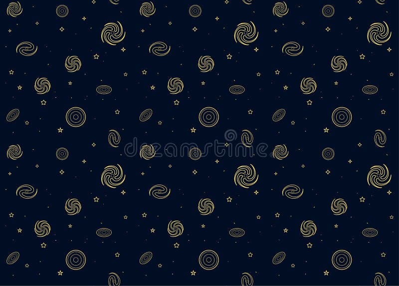 Seamless Pattern with Galaxies, Vector Illustration Stock Vector ...